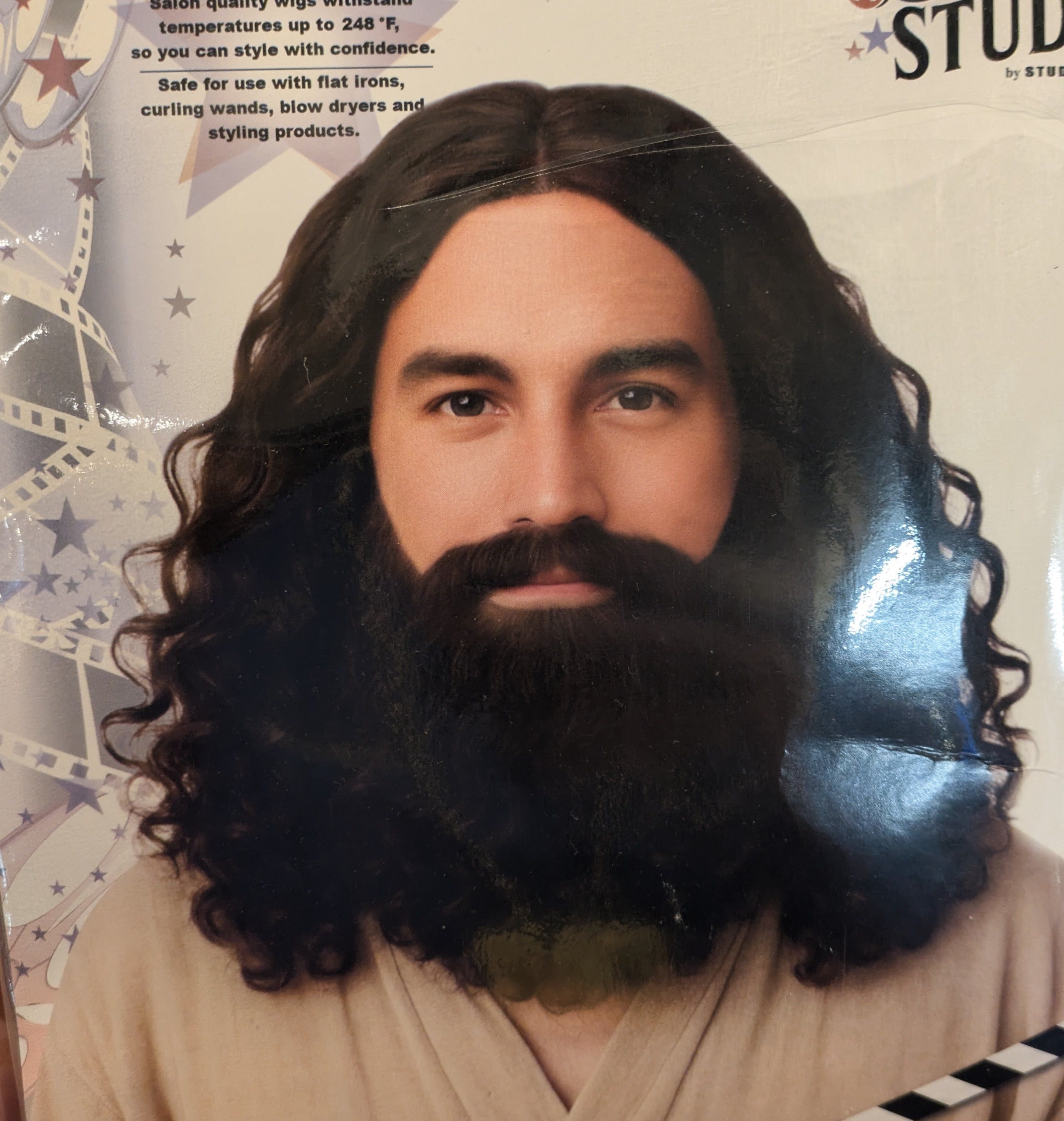 Wig & Beard, Jesus Brown – A Masquerade Costume