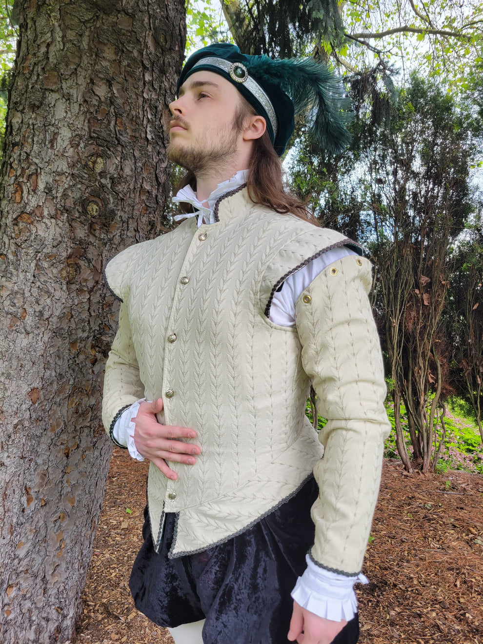 Doublet, Elizabethan with detachable Sleeves – A Masquerade Costume
