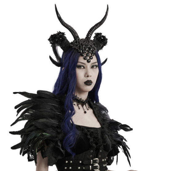 Headdress, Goth Demon – A Masquerade Costume